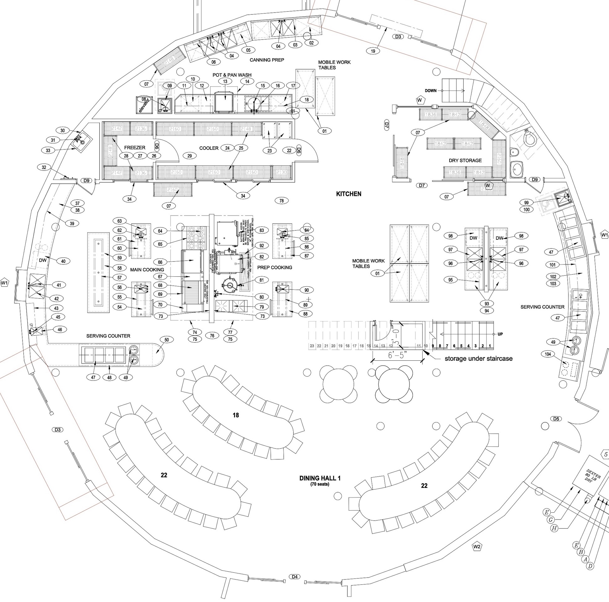 Kitchen: Duplicable City Center LEED Platinum Design for 150+ People