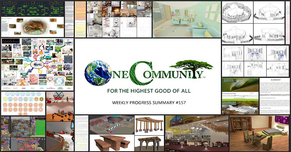 Global Change Progress – One Community Weekly Progress Update #157