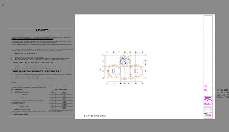 Open Source AutoCAD Template, Tutorial, .DWG File Download, Blocks, etc.