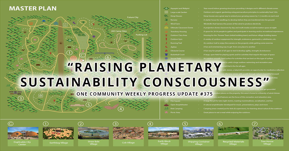 Raising Planetary Sustainability Consciousness - One Community