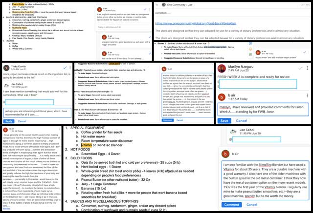 One Community Weekly Progress Updates and Announcements Blog