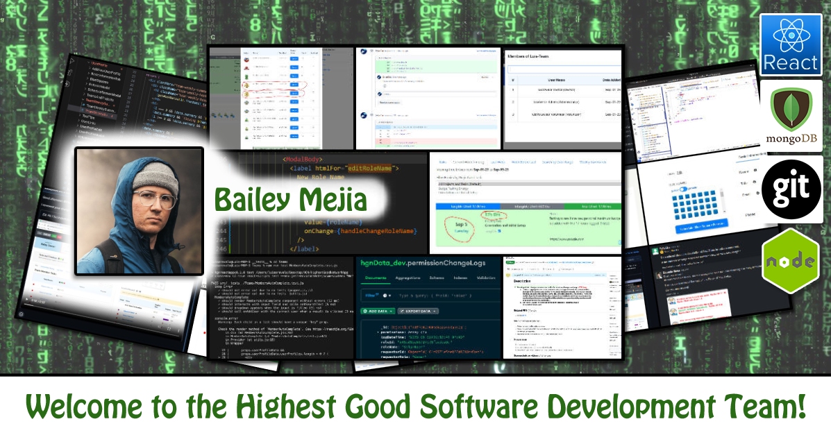 One Community Welcomes Bailey Mejia to the Software Team!