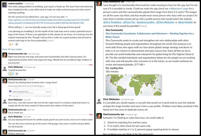 One Community Weekly Progress Updates and Announcements Blog