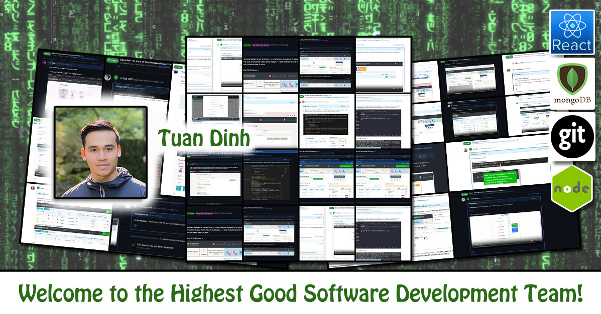 One Community welcomes Tuan Dinh to the Software Team!