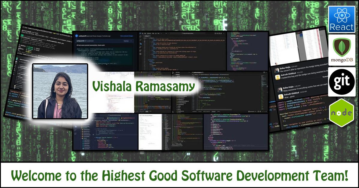 One Community Welcomes Vishala Ramasamy to the Team!