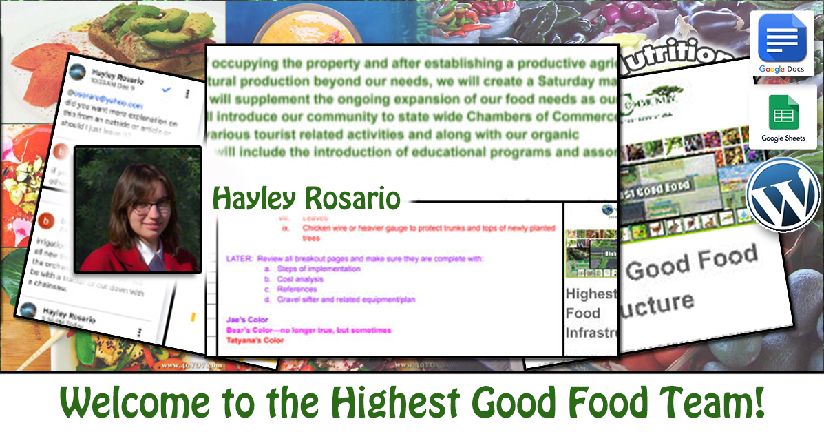 One Community Welcomes Hayley Rosario to the Food Team!