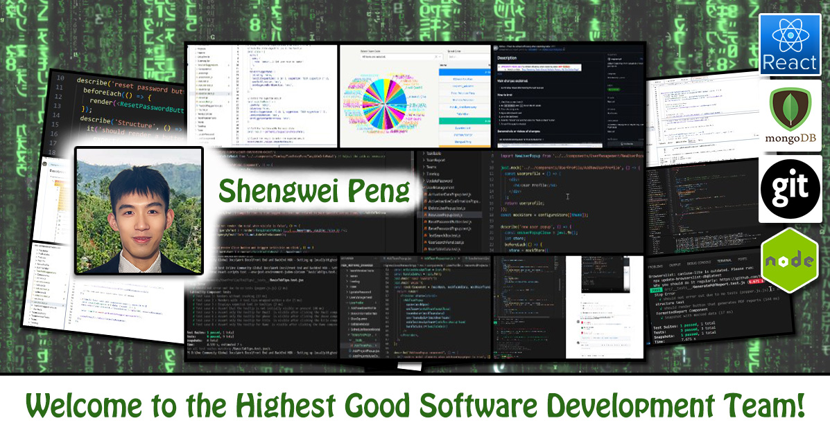 One Community Welcomes Shengwei Peng to the Team!