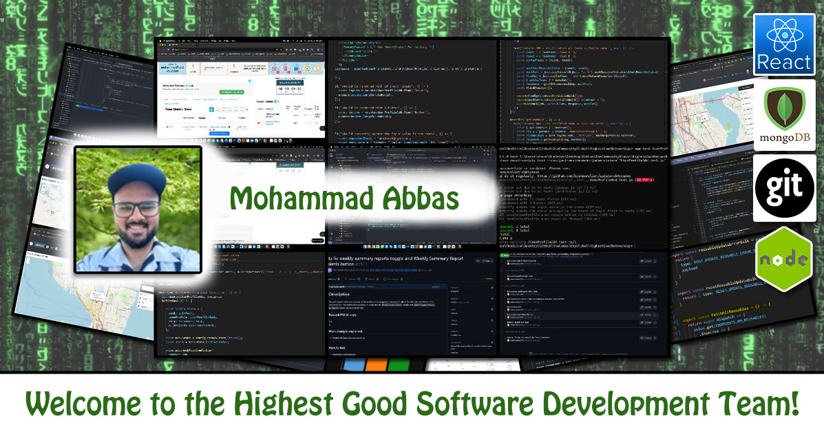 One Community Welcomes Mohammad Abbas to the Team!