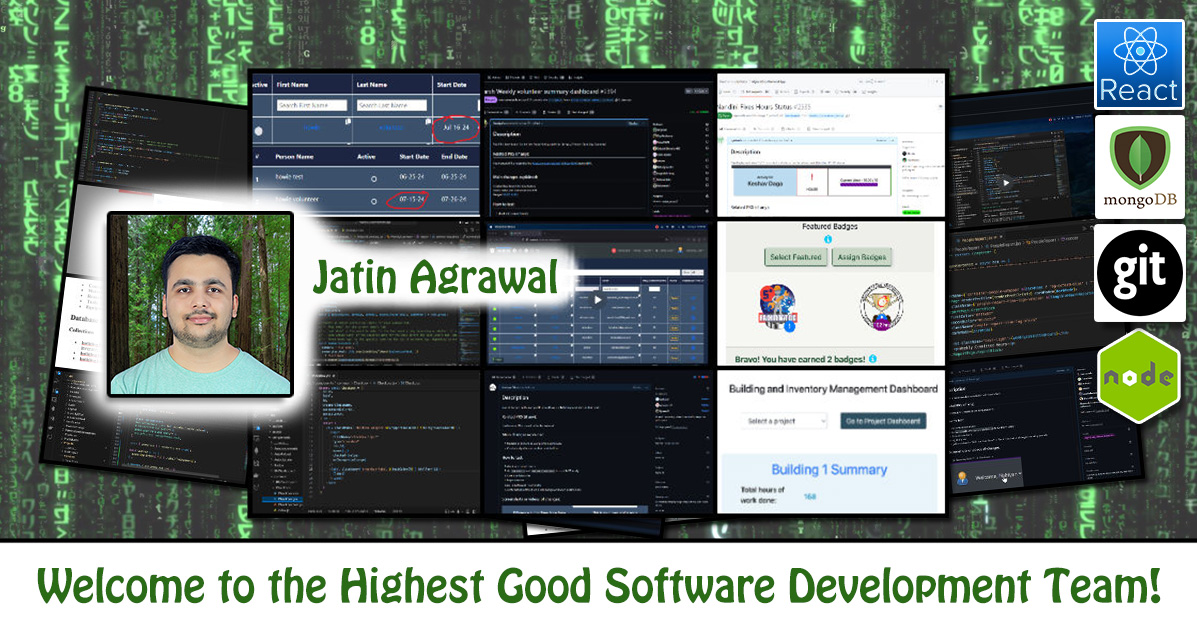 One Community Welcomes Jatin Agrawal To The Software Team