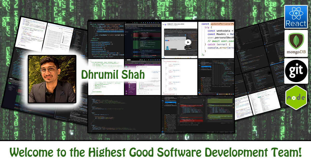 One Community Welcomes Dhrumil Shah to the Software Team!